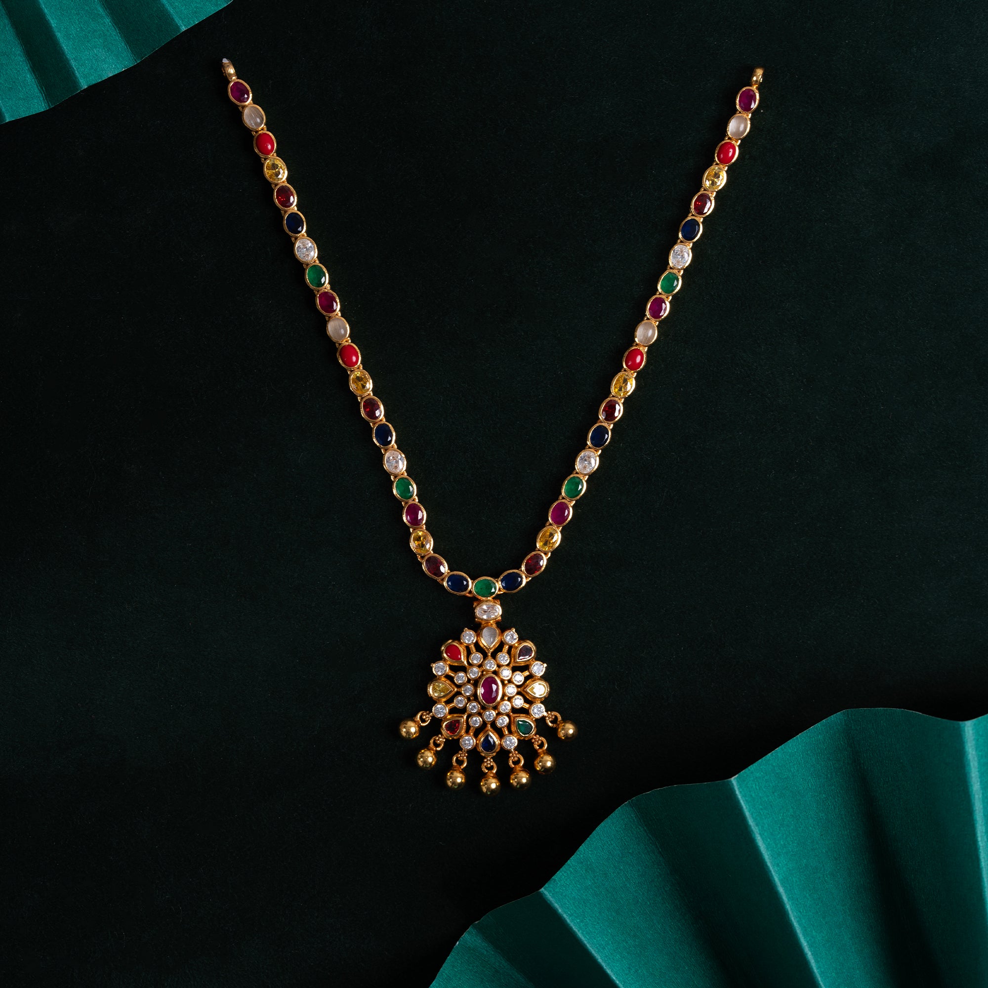 Navamani Nidhi Short Necklace – Rasa